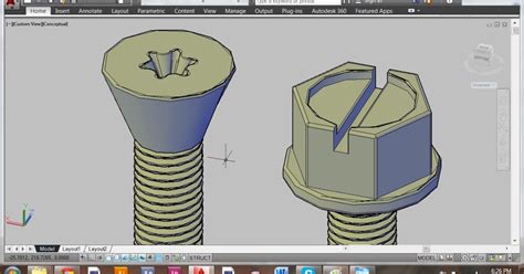 Thread Cutting Machine Screws Autodesk Community Gallery