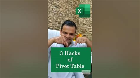 3 Hacks Of Pivot Table Excel Vikominstitute Pivottable Youtube