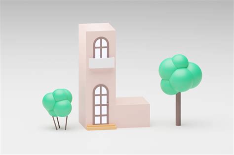 3d 알파벳 회색 배경에 작은 집으로 만든 글자 모양 3d 렌더링 문자 L 3차원 형태에 대한 스톡 사진 및 기타 이미지 3차원 형태 강철 개념 Istock