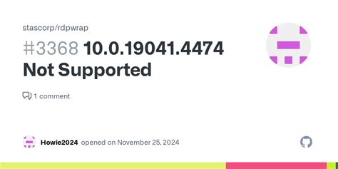 100190414474 Not Supported · Issue 3368 · Stascorprdpwrap · Github
