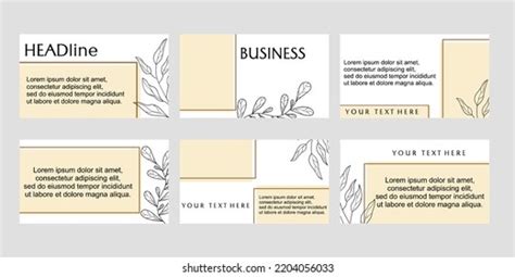 Business Presentation Templates Setgeometric Design Circle Stock Vector Royalty Free