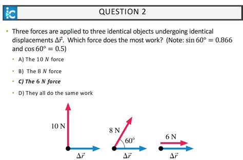 solved three forces are applied to three identical object