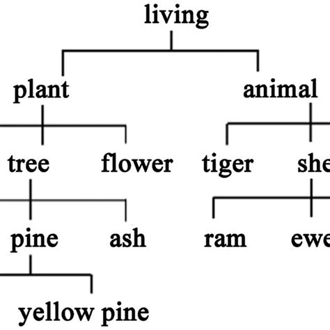 An Example Of Words Showing Semantic Relationship 2 Download Scientific Diagram