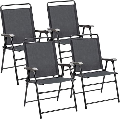 Giantex Set Of 4 Folding Patio Chairs Outdoor Patio
