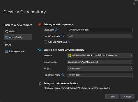 create azure repo for existing sql database stack overflow