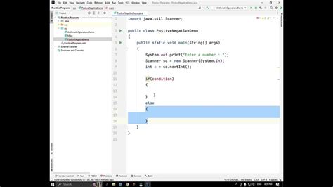 Practice Program Check Entered Number Is Positive Or Negative Youtube