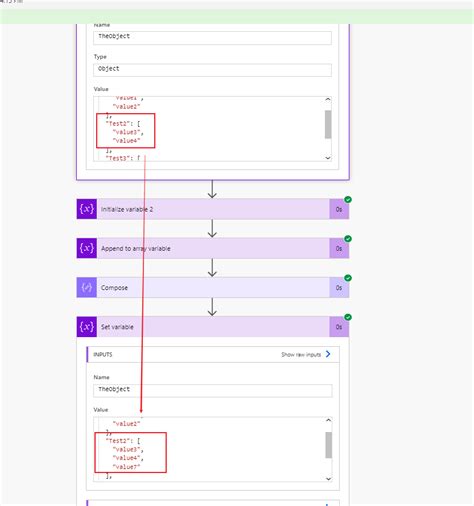 Solved How To Append Inside A Array In A Json Object Power Platform