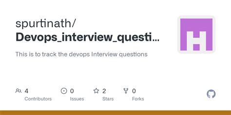 Github Spurtinath Devops Interview Questions This Is To Track The Devops Interview Questions