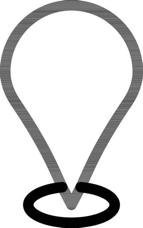 Location Pointer Or GPS Icon In Black Line Art Vector Art At Vecteezy