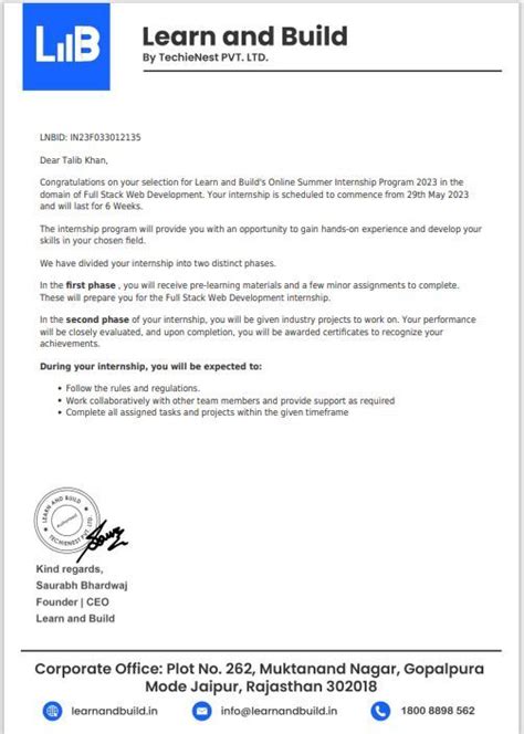 Talib Khan On Linkedin Learnandbuild Lnbsummerinternship2023 Summerinternship