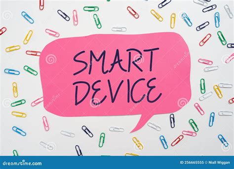 Text Caption Presenting Smart Device Concept Meaning Electronic Gadget That Able To Connect