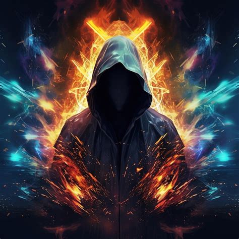 Premium Ai Image A Hacker In Abstract Feelings Turns Into A Digital