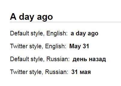 International Highly Customizable Relative Date Time Formatting For React