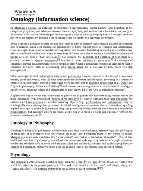 Ontology Information Science Pdf Information Retrieval Reasoning