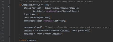 Beforeafter Refactoring The Auth Token Refresh Code In Our Companys