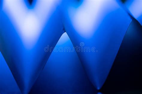 Colorful Abstract Curves In Shades Of Blue Tints And Black Creating A