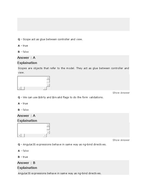 Angularjs Online Test Tutorialspoint Pdf Angular Js Scope Computer Science