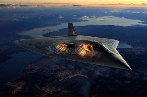 Quantum Radar Detection Of Stealth Aircraft Stock Illustration