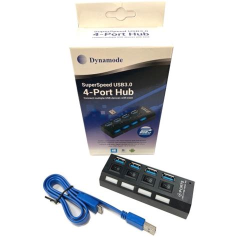 High End Port Switchable SuperSpeed USB Hub From Dynamode USB