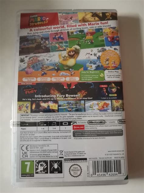 Nitento Super Mario 3d World σφραγισμένη συσκευασία Nintendo Games