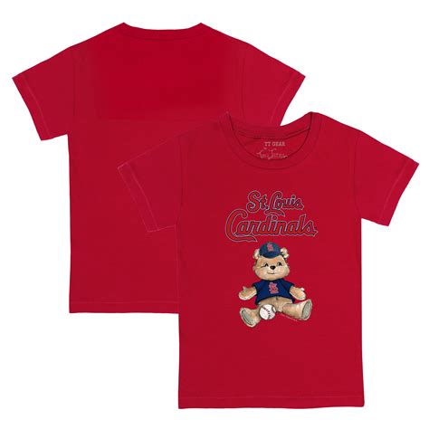 Youth St Louis Cardinals Tiny Turnip Red Teddy Boy T Shirt