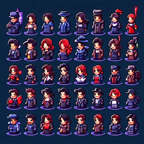 Noir Themed Character Platformer Game Sprites By Lightof Thenight Playground