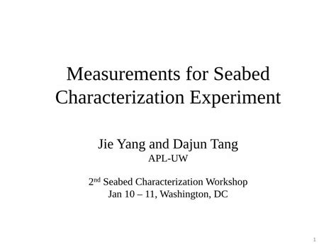 Pdf Measurements For Seabed Characterization Experiment Dokumentips