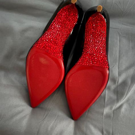 Red Shoes With Crystal Red Bottoms Stiletto High Heel Pumps Fashion