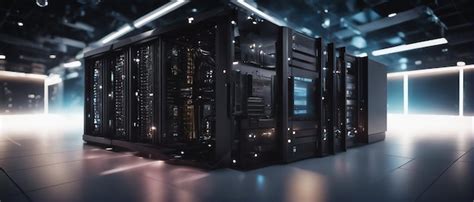 Premium Photo Mainframe Computer Server Digital Technology Cincept In