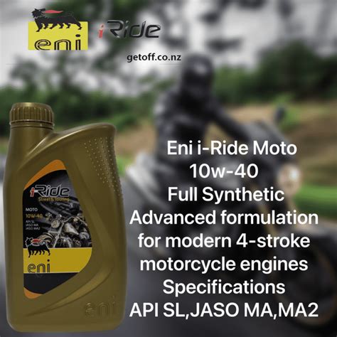 Eni i-Ride Moto 20W-50 lubricant 1 Litre - Get Off My Moto