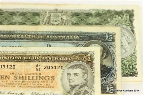 Australian Pre Decimal Note Collection Notes And Scrip Numismatics Stamps And Scrip