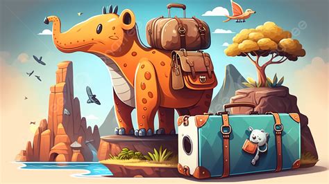 여행 가방에 그림 배경 일러스트 여행 가방에 그림 사진 및 배경 화면 무료 다운로드 Pngtree