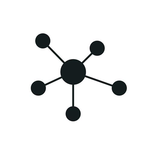 Social Network Molecule Dna Icon In Flat Style Vector Illustration 26120742 Vector Art At