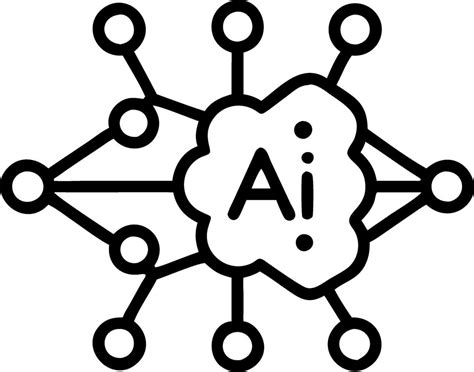 Neural Network Hologram Connected To AI Ethics And Compliance Icons For AI And Compliance In A