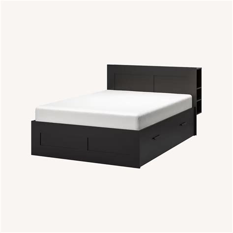Ikea Brimnes Bed With Headboard And Storage Aptdeco