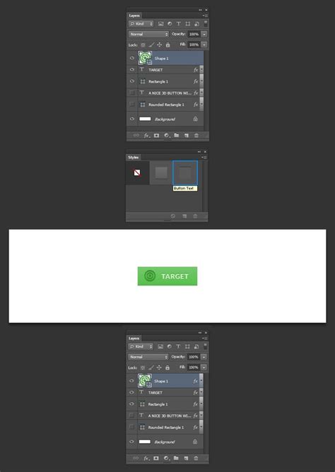 How To Make A Simple D Button In Photoshop BUTTONS WITH LAYER STYLES