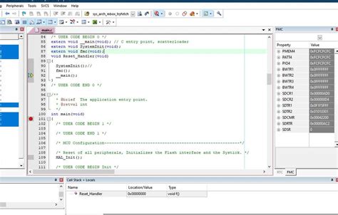 Stm32cubemx System Clock Fmc Related Gpio Initial