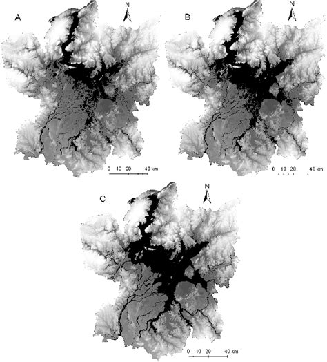 Remotely Sensed Inundation Extents In Black From Three Example Download Scientific Diagram