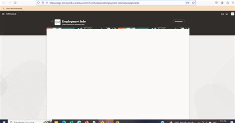 Me Employment Info Redwood Page Not Loading Any Data — Cloud Customer Connect