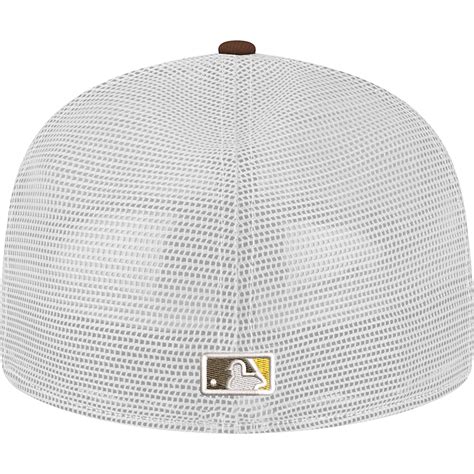 Mens San Diego Padres New Era Brown Team Color 59fifty Trucker Fitted Hat