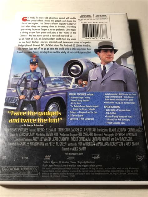 Inspector Gadget 2 Dvd