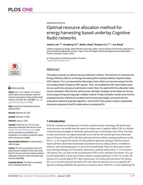 pdf optimal resource allocation method for energy harvesting based
