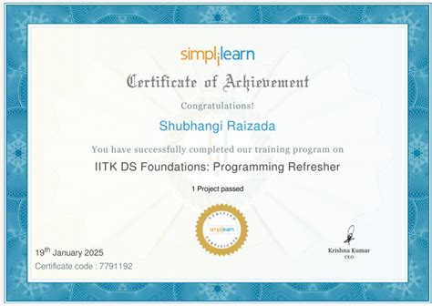 Pythonprogramming Certification Iitkanpur Simplilearn Expensetracker Shubhangi Raizada