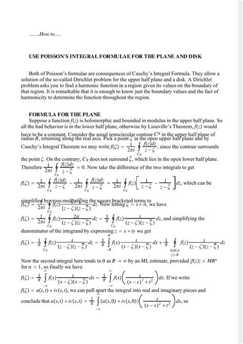 PDF How To Use Poisson S Formulas DOKUMEN TIPS