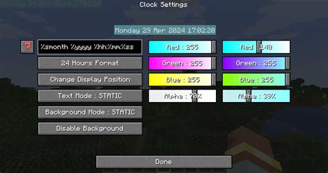 Remind Clock HUD Minecraft Mods CurseForge