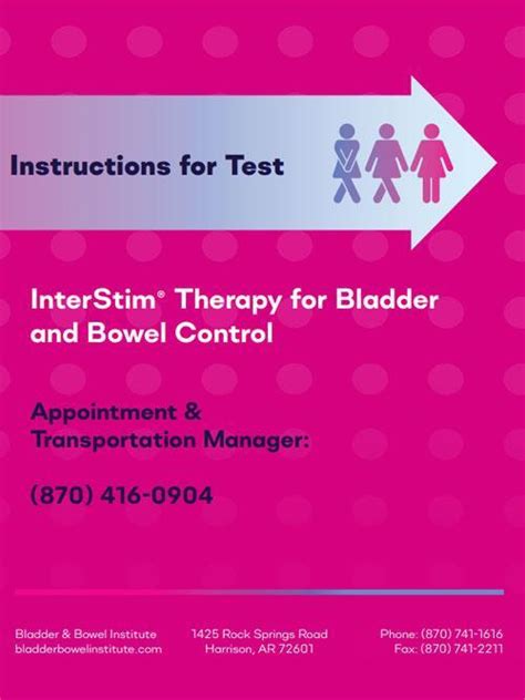 Patient Literature Bladder And Bowel Institute