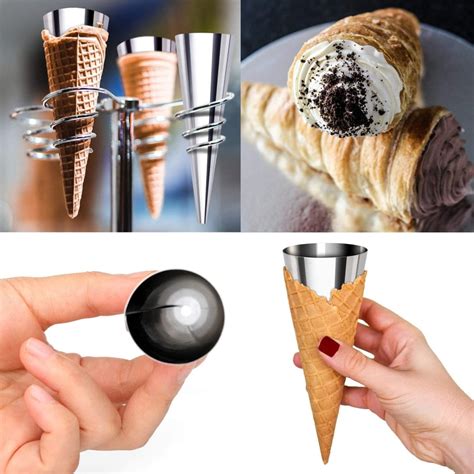 Moldes De Acero Inoxidable Para Conos De Crema Moldes Para Conos De Helado Moldes Para