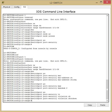 Switch Port Security Yapılandırma