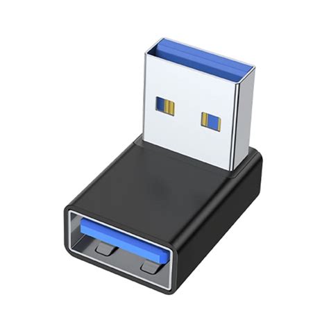 Qisuw USB 3 0 Male To Female Adapter Connector USB 3 0 Header 90 Degree Up Right Angle Notebook