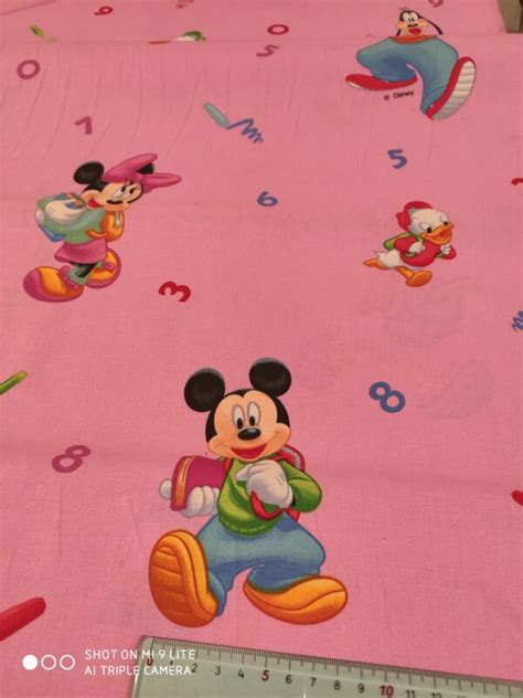 Art 301 Cotone Disney Bimba I Tessuti Di Antichi Telai